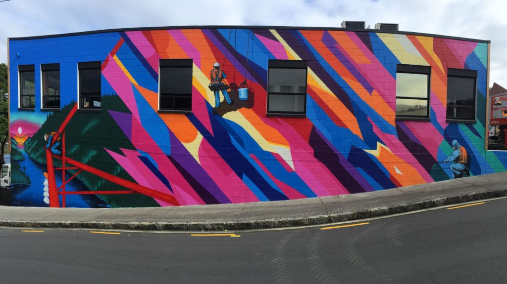 commercial murals – paul x walsh – Auckland-based mural / street artist